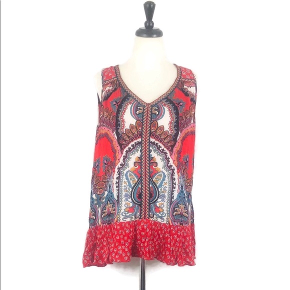Bila | Tops | Mixed Print Sleeveless Boho Top By Bila | Poshmark